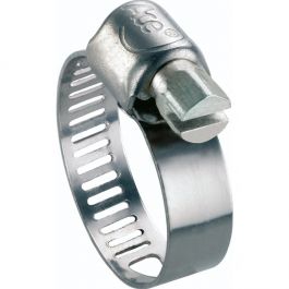 Collier bande perforée W2 inox /acier zingué - 8 mm - Serrage 24 - 36 ...