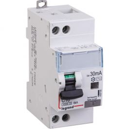 Disjoncteur différentiel DX³ 4500 - 6 kA courbe C - Type AC - 16 A - 2 modules - Connexion vis ...