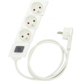 Bloc multiprise fiche plate Dhome - 3x16a fiche plate - Dhome