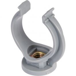 Collier lyre PVC gris simple - Tube Ø 100 mm - Nicoll