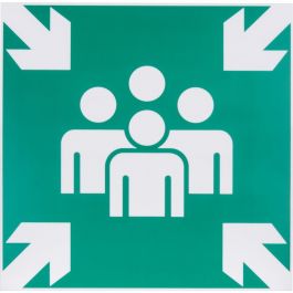 Panneaux d'évacuation - secours - point de rassemblement - Novap