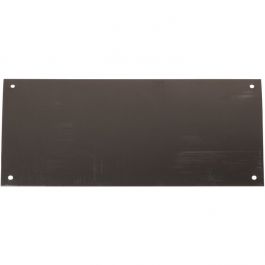 Plaque de propreté inox satiné - Rectangulaire - 300 x 150 mm - Percée ...