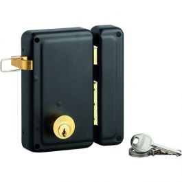 Serrure en applique verticale à tirage droite - Clé I - Axe à 45 mm ...