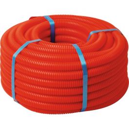 Tube PER gainé rouge - Ø 10 x 12 mm - Couronne de 25 m - TRA