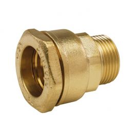 Raccord droit PE bicône mâle - Ø 20 mm - M 1/2